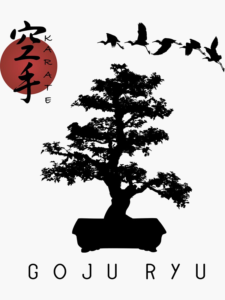 "Bonsai Tree Goju Ryu Calligraphy Karate Instructor Design - Japanese ...