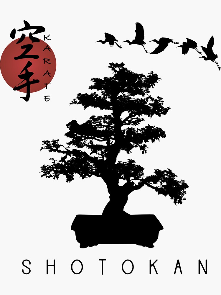 "Bonsai Tree Shotokan Calligraphy Karate Instructor Design - Japanese ...