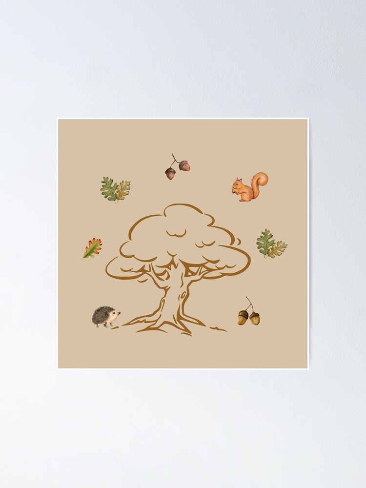 "Oak tree lover - Old oak tree - Wise mystical tree" Poster for Sale by ...