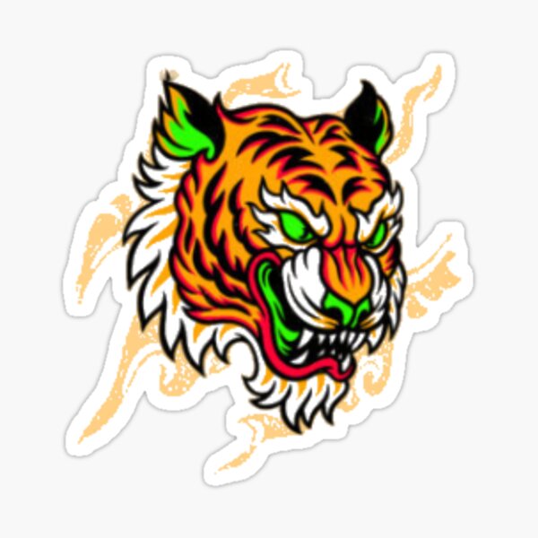 "the tiger" Sticker for Sale by legendstroe22 | Redbubble