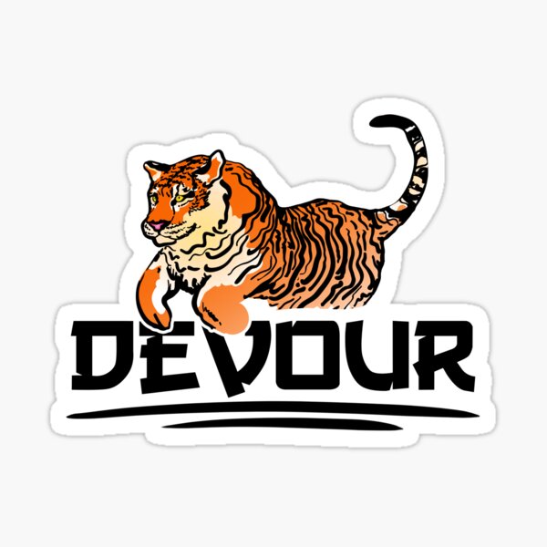 "Devour" Sticker for Sale by TorchyMuse | Redbubble