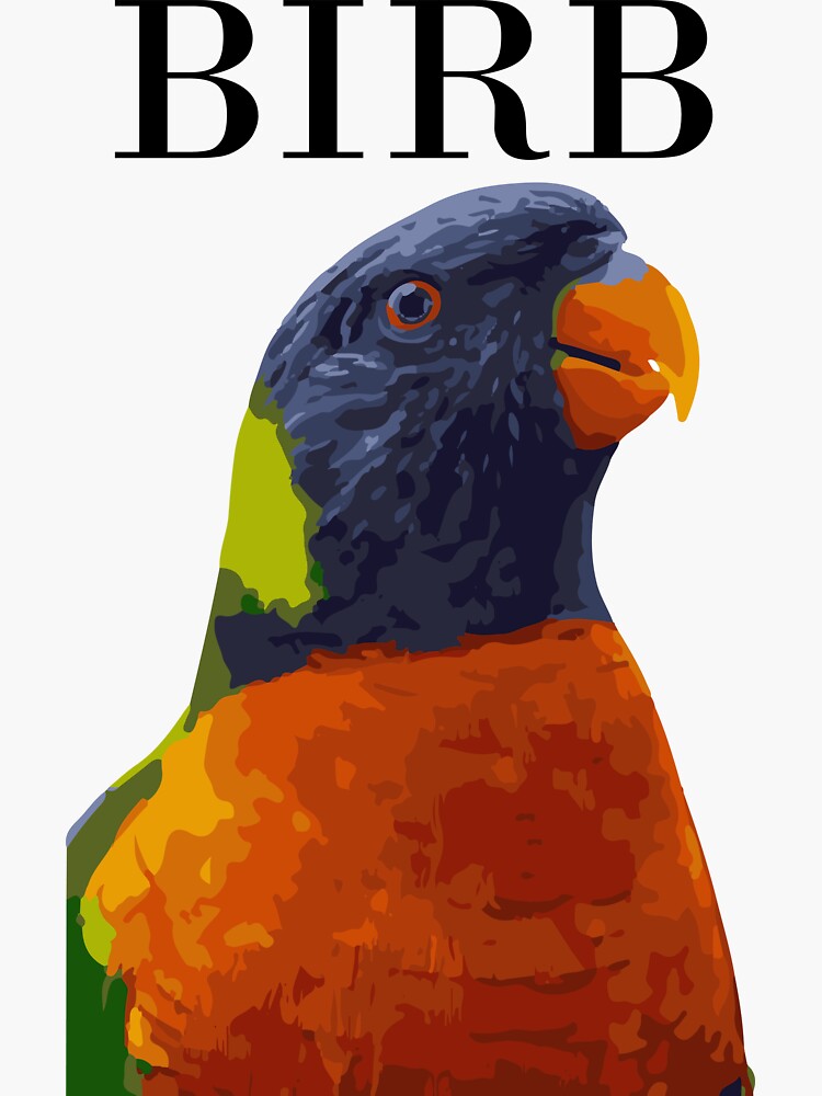 "Birb" Sticker for Sale by Battyvamp | Redbubble