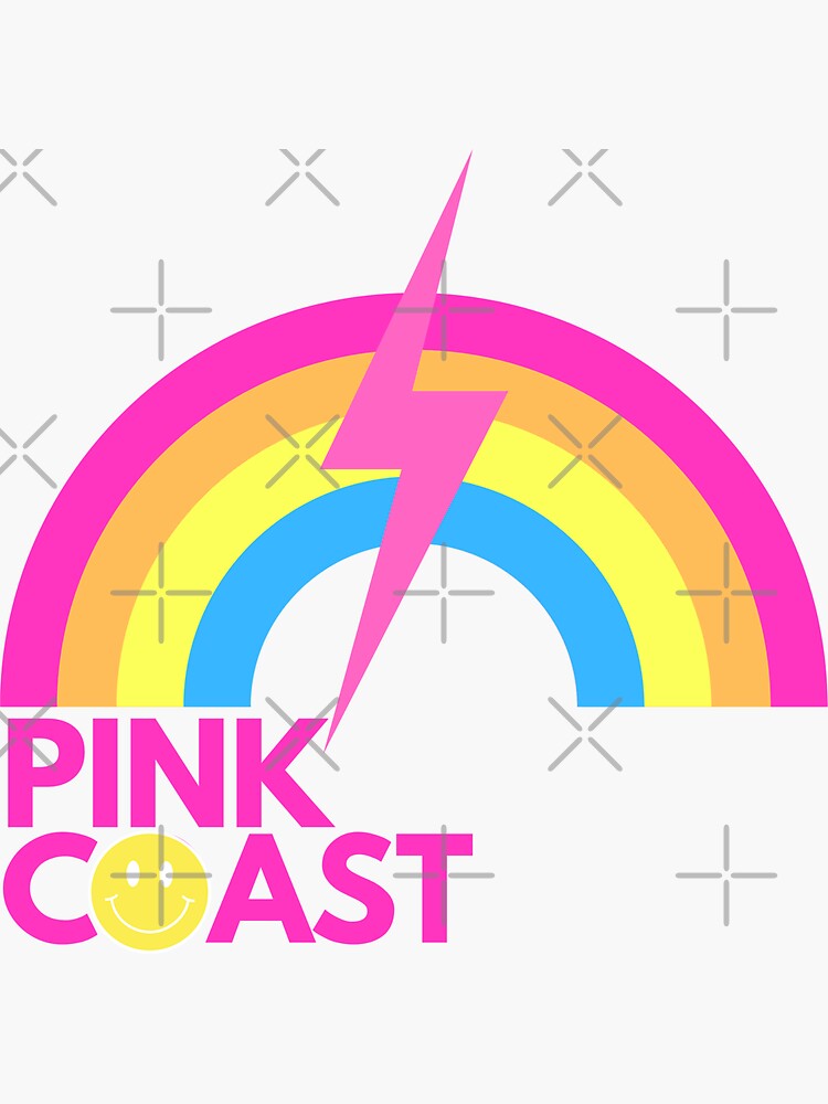 "Preppy Pink Coast Sticker" Sticker for Sale by pinkcoast | Redbubble