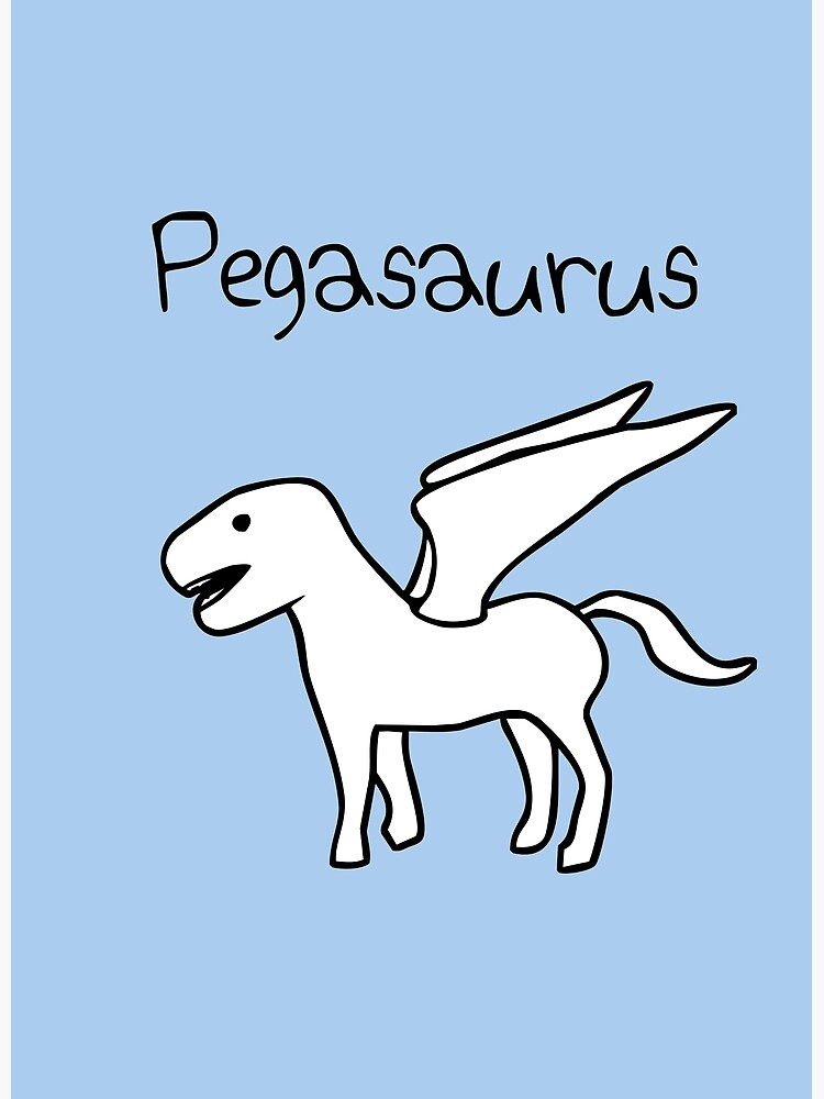 "Pegasaurus (Pegasus T-Rex)" Poster by jezkemp | Redbubble