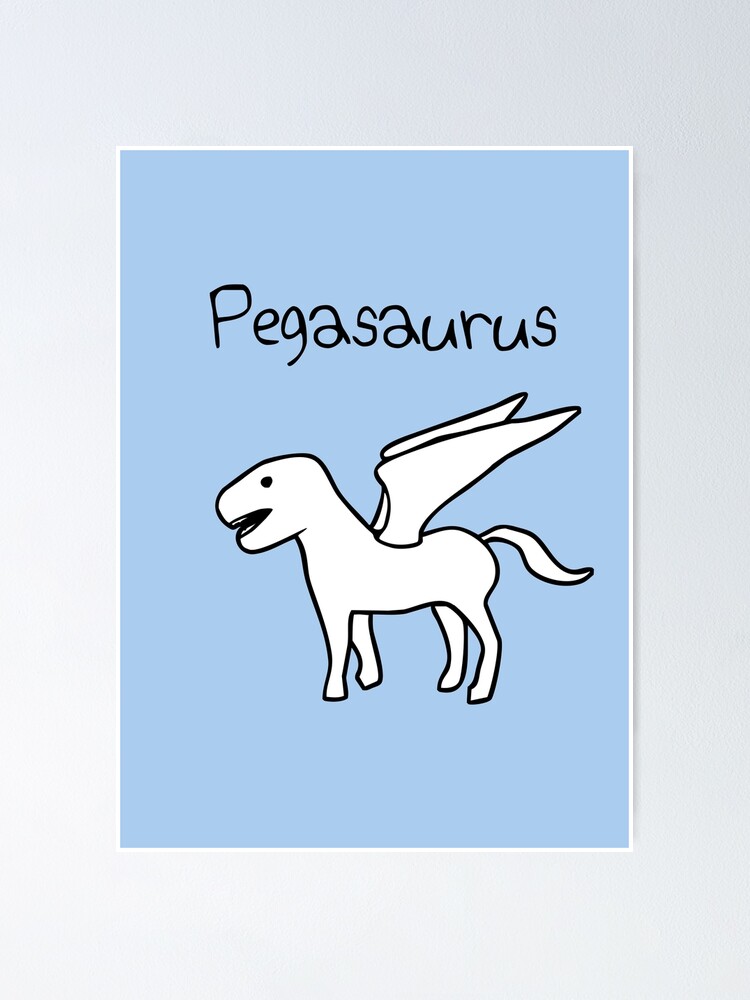 "Pegasaurus (Pegasus T-Rex)" Poster by jezkemp | Redbubble
