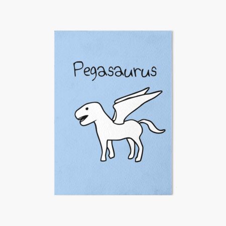 "Pegasaurus (Pegasus T-Rex)" Art Board Print by jezkemp | Redbubble
