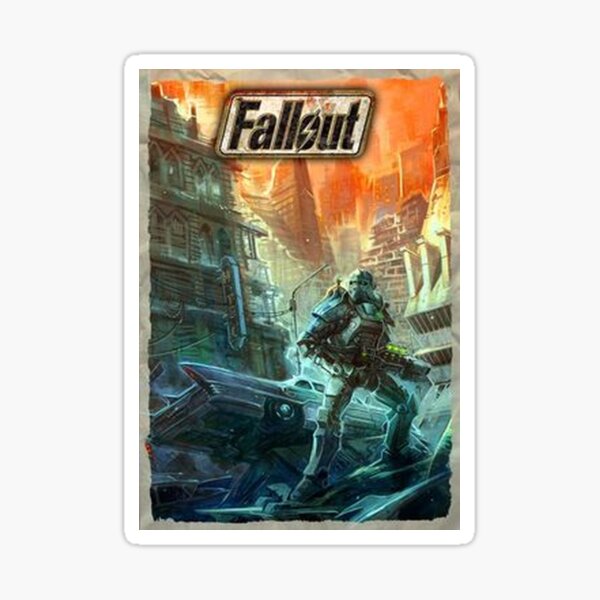 "Fallout " Sticker for Sale by MinoCyCeg | Redbubble