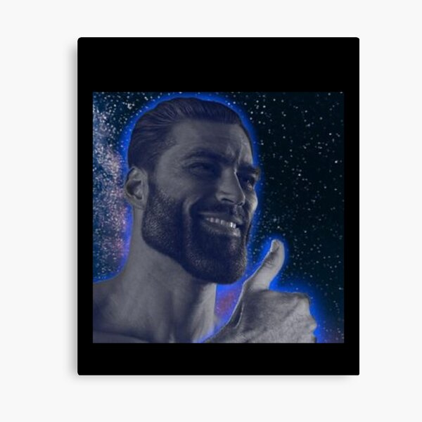 "Gigachad - Gigachad Meme - Giga Chad" Canvas Print for Sale by ...
