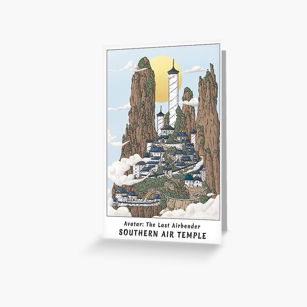 "Southern Air Temple - Avatar the Last Airbender detailed poster ...