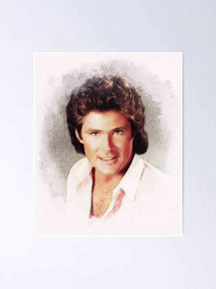 "David Hasselhoff, Actor" Poster for Sale by Hollywoodize | Redbubble