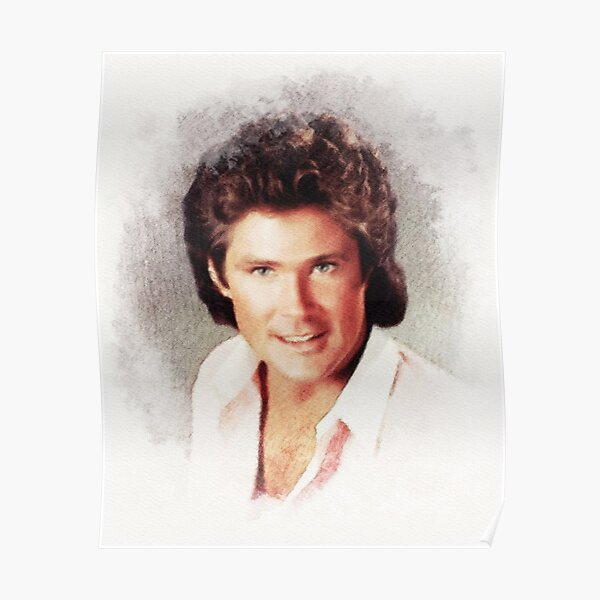 "David Hasselhoff, Actor" Poster for Sale by Hollywoodize | Redbubble