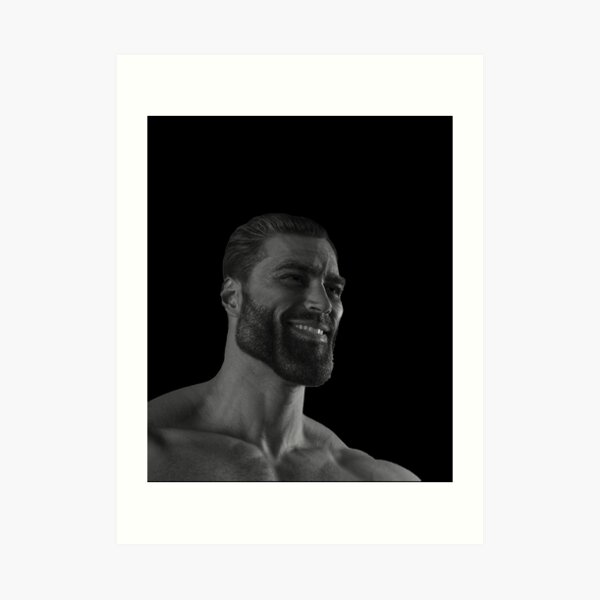 "Gigachad - Gigachad Meme - Giga Chad" Art Print for Sale by Prestiges ...