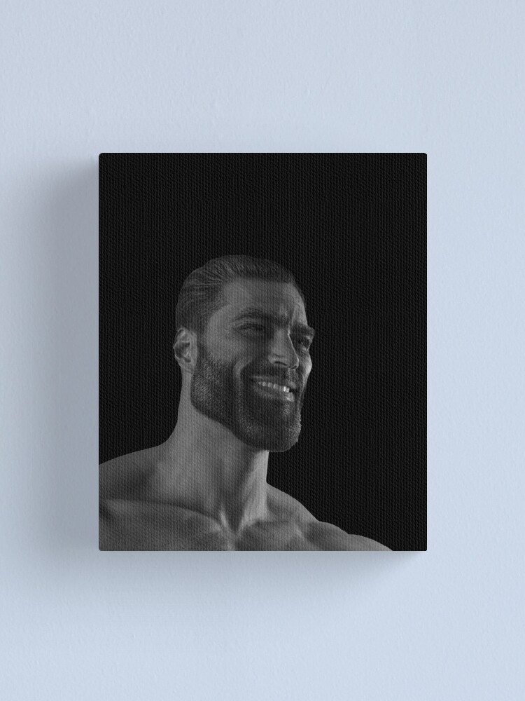 "Gigachad - Gigachad Meme - Giga Chad" Canvas Print for Sale by ...