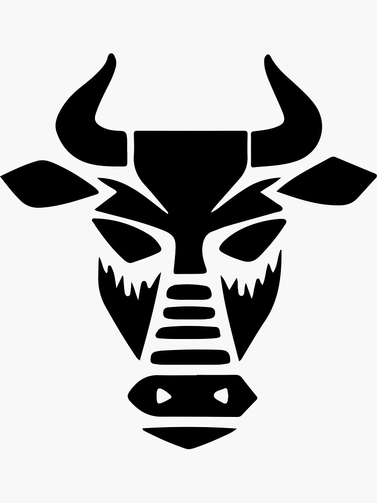 "Taurus Glyph Zodiac Astrology Birth Sign" Sticker for Sale by ...