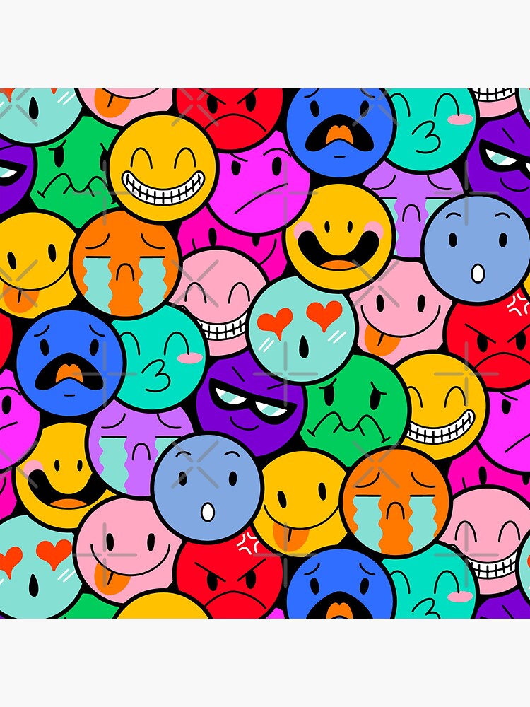 "Emojis" Sticker for Sale by makeoutridge | Redbubble