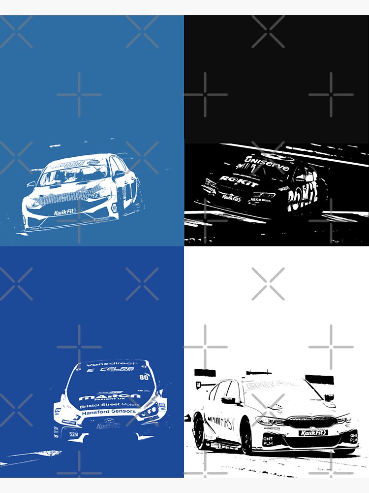 "2022 BTCC title contenders" Sticker for Sale by TaylorsGallery | Redbubble