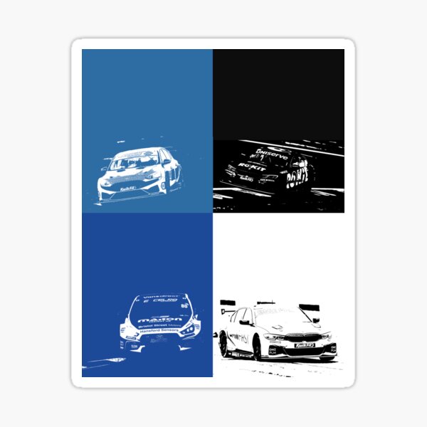 "2022 BTCC title contenders" Sticker for Sale by TaylorsGallery | Redbubble