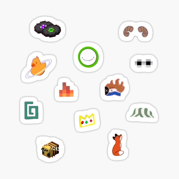 "dream smp sticker pack" Sticker for Sale by SisterBecker | Redbubble