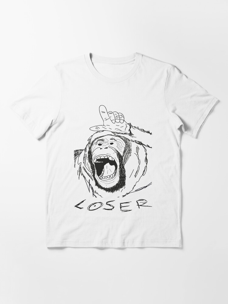 "LOSER" T-shirt for Sale by FULVO | Redbubble | monkey t-shirts - loser ...