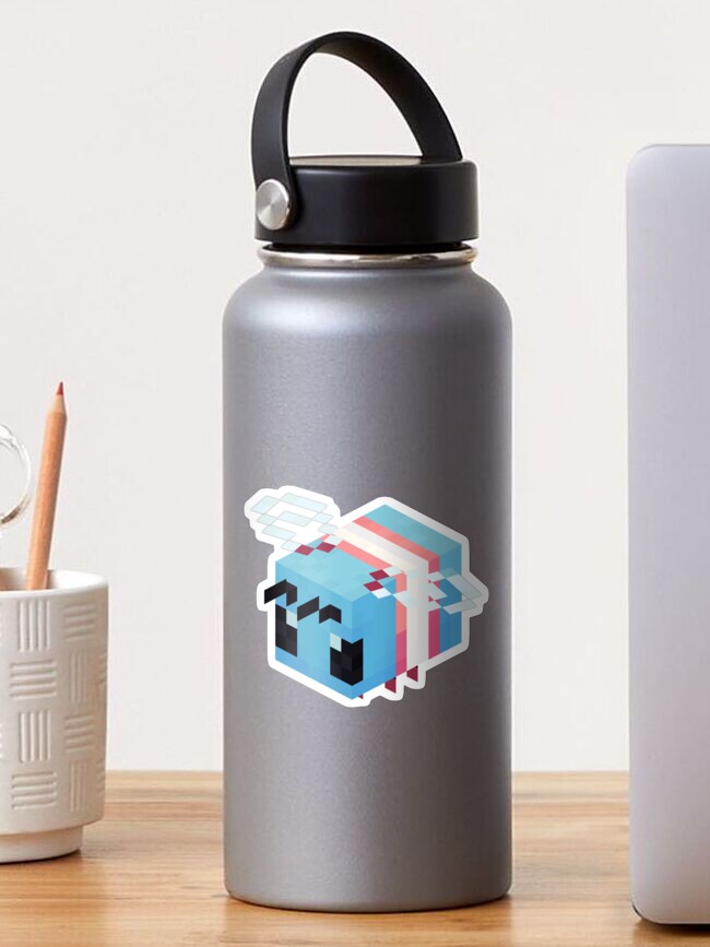 "minecraft bee is trans :)" Sticker for Sale by BernieGrant | Redbubble