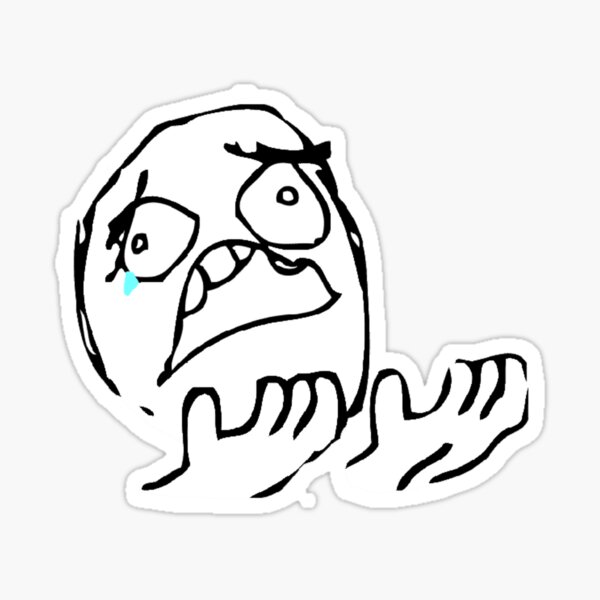 "Why Sad Meme" Sticker for Sale by Juanscorner | Redbubble