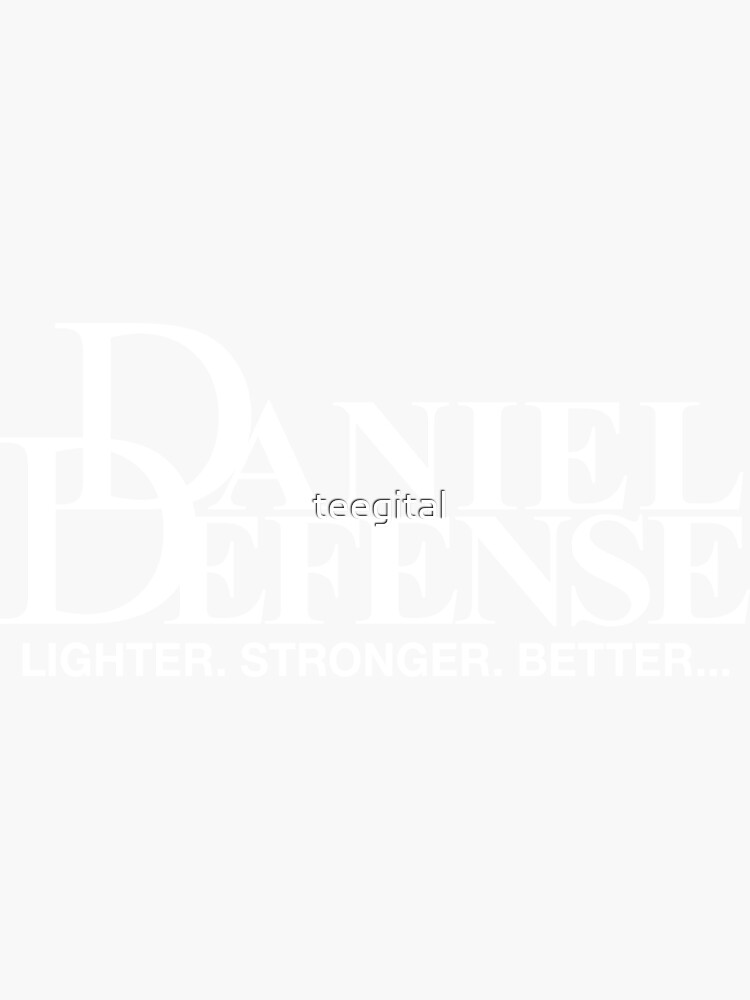 "Daniel Defense" Sticker for Sale by teegital | Redbubble