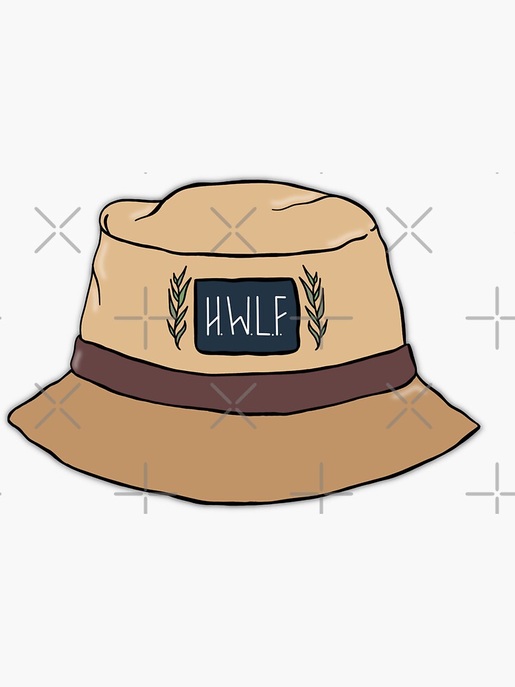 "HWLF bucket hat " Sticker for Sale by Inkouragements | Redbubble