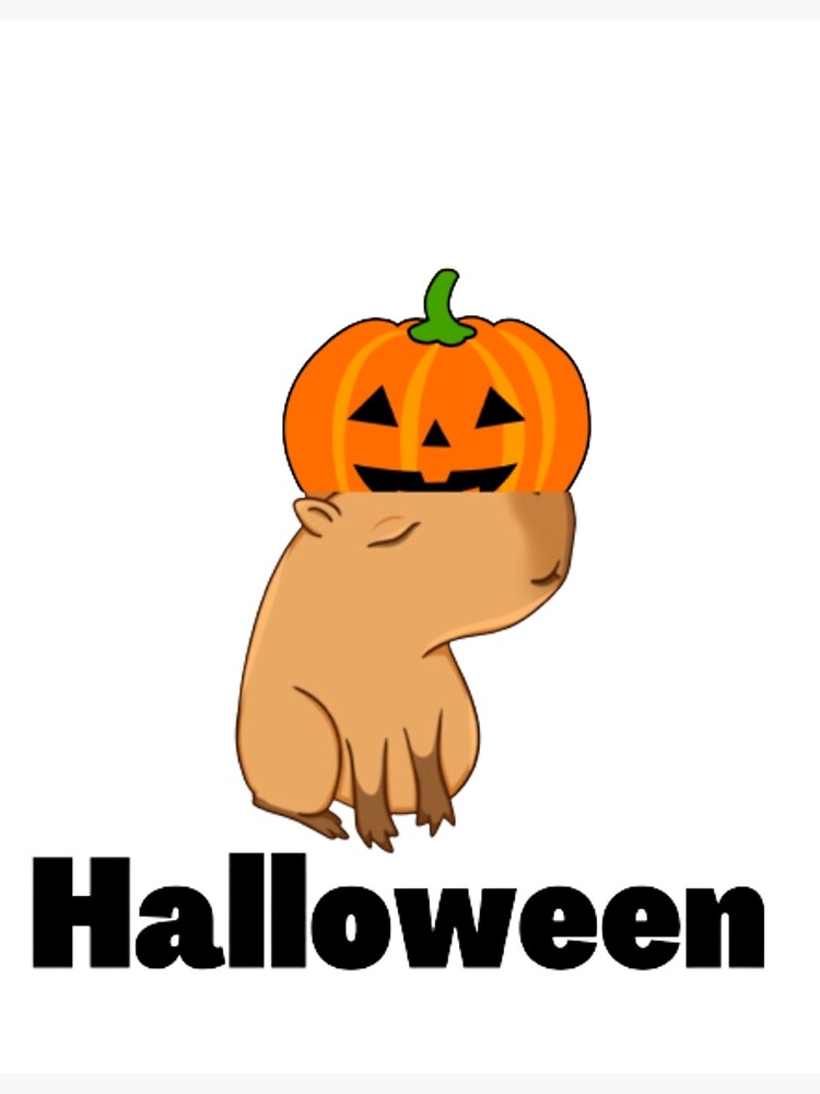 "Capybara Halloween T Shirts" Poster for Sale by MAROUANDESIGNE | Redbubble