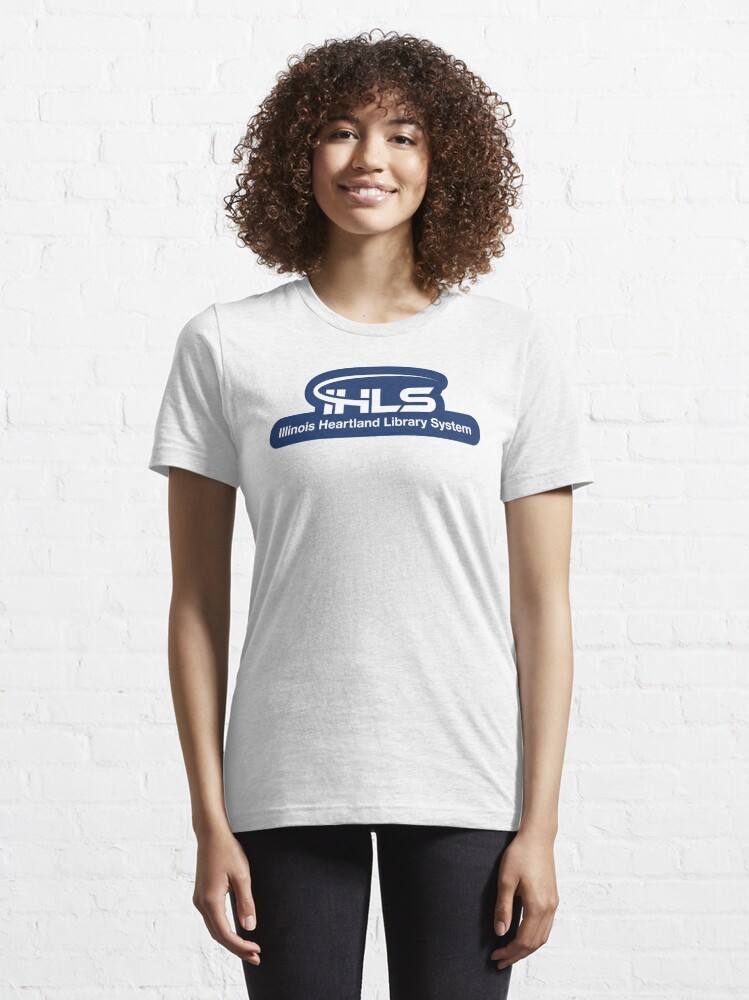"IHLS White Logo with Tagline" Essential T-Shirt for Sale by Illinois Heartland Library System ...