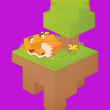 "Minecraft Fox" Sticker for Sale by GeovaGoodwin | Redbubble