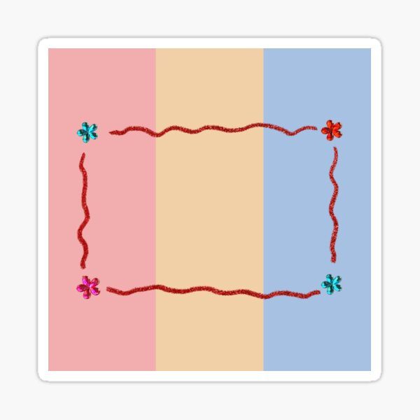"Cute frame" Sticker for Sale by Aya-salah123 | Redbubble