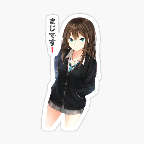Manga Girl Sticker For Sale By Prince Of Sand Redbubble