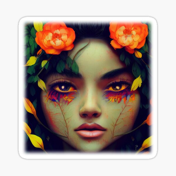 Flower Girl Sticker For Sale By Toastyborealis Redbubble