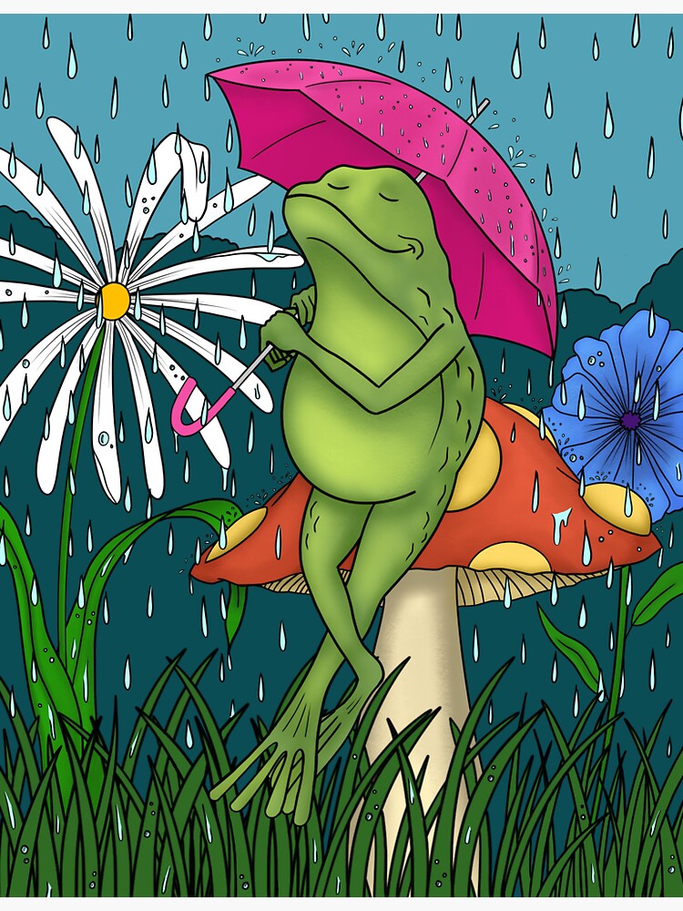 "Enjoying Nature" Sticker for Sale by Rah-aesthetic | Redbubble