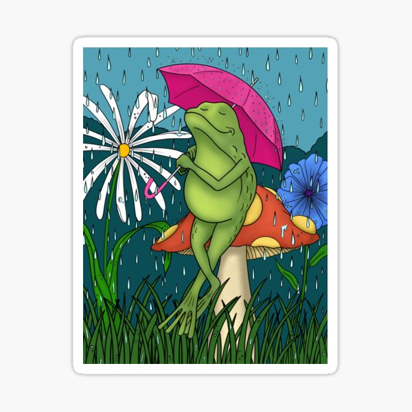 "Enjoying Nature" Sticker for Sale by Rah-aesthetic | Redbubble