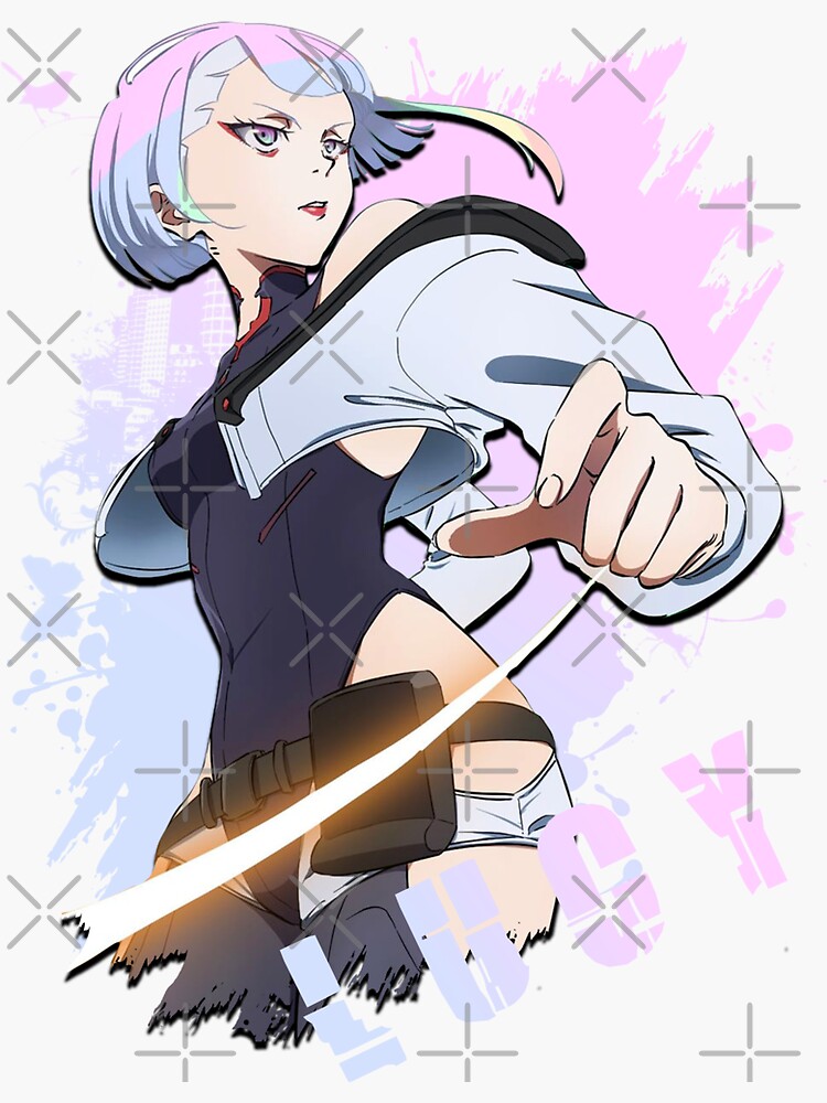 "lucy edgerunner" Sticker for Sale by Sarkitawo | Redbubble