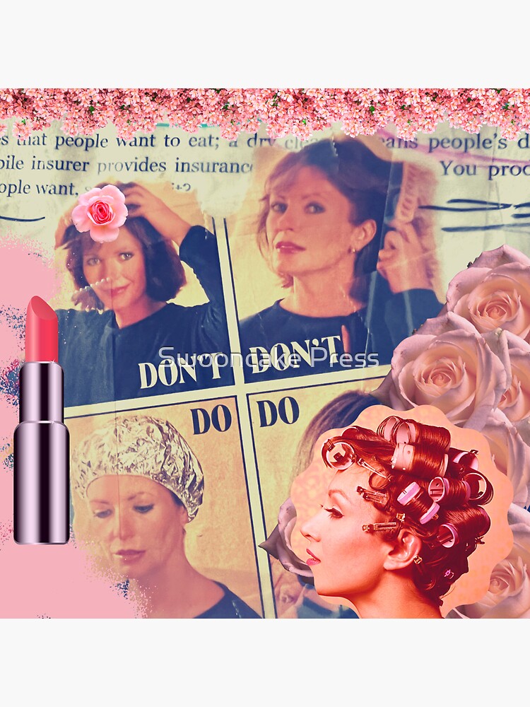 "PRETTY PINK COLLAGE" Sticker for Sale by mistivelvet | Redbubble