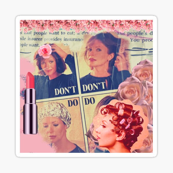 "PRETTY PINK COLLAGE" Sticker for Sale by mistivelvet | Redbubble