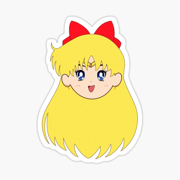 "Sailor Venus (Sailor Moon)" Sticker for Sale by Starsarte | Redbubble