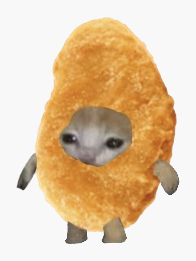 "CHICKEN NUGGIE " Sticker for Sale by ArtByNicholas | Redbubble