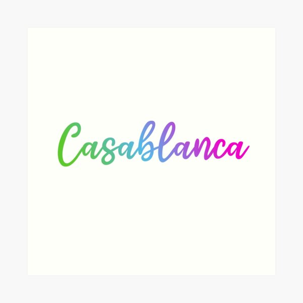 "Casablanca - Dar al-Bayda - the largest city in Morocco - rainbow name ...