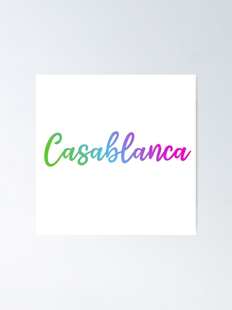 "Casablanca - Dar al-Bayda - the largest city in Morocco - rainbow name ...