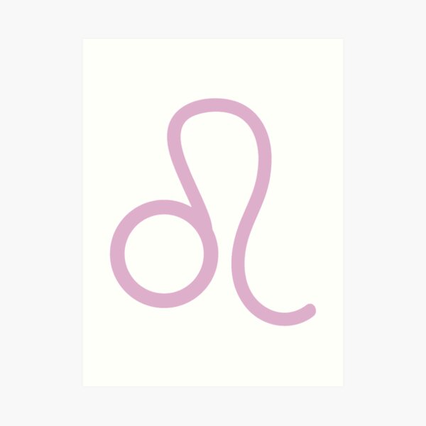 "Pink Leo Zodiac Horoscope Symbol" Art Print for Sale by buy4goodluck ...