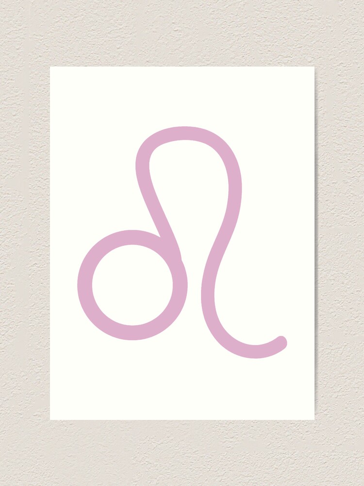 "Pink Leo Zodiac Horoscope Symbol" Art Print for Sale by buy4goodluck ...