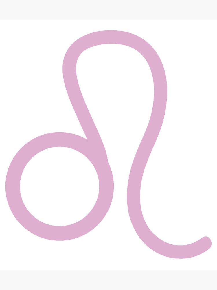 "Pink Leo Zodiac Horoscope Symbol" Art Print for Sale by buy4goodluck ...