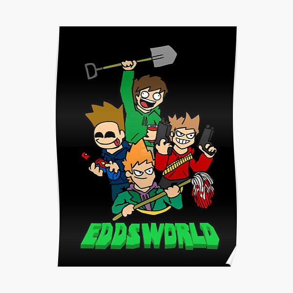"Eddsworld " Poster for Sale by Blackisle | Redbubble