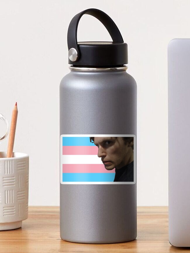 "jerma trans" Sticker for Sale by braindeadbadger | Redbubble