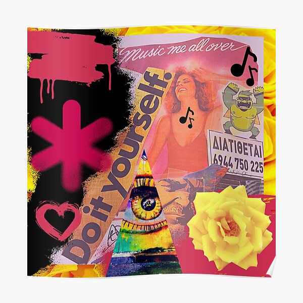 "Do it Yourself Collage" Poster for Sale by mistivelvet | Redbubble