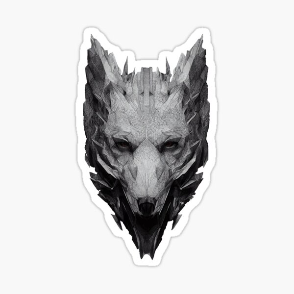 "Design Low Poly Wolfe" Sticker for Sale by Magicmindart | Redbubble