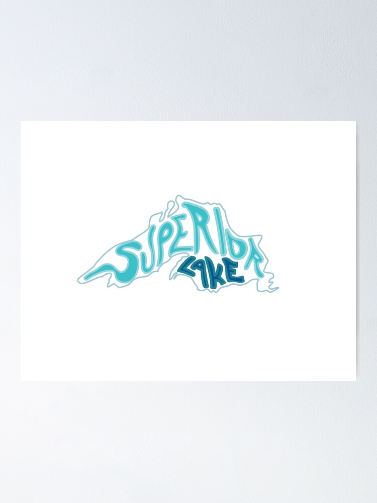"Lake Superior Colored Letters" Poster for Sale by stelrose | Redbubble